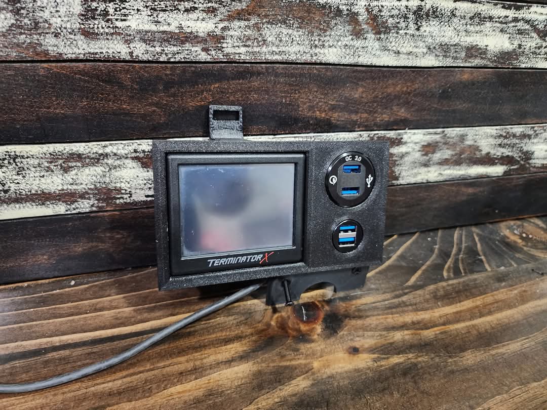 3D Printed Holley EFI 3.5 Inch Terminator X / Sniper Screen Radio Dele ...
